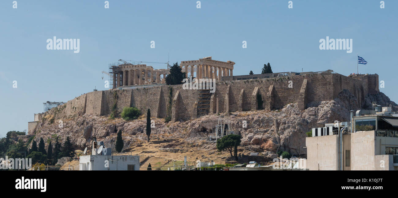The parthenon temple at the acropolis of athens hi-res stock ...