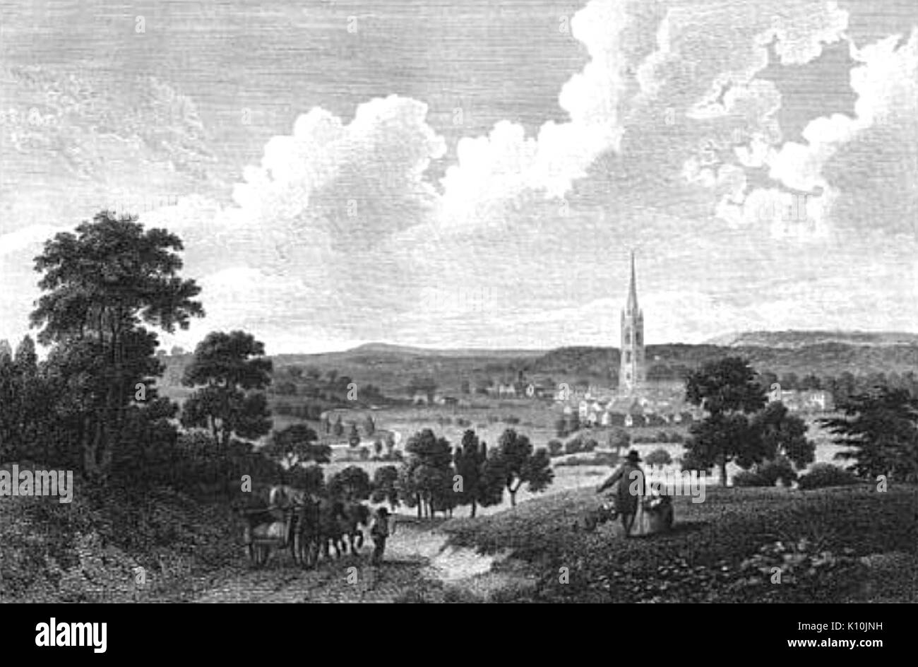 1806 view over grantham hi-res stock photography and images - Alamy