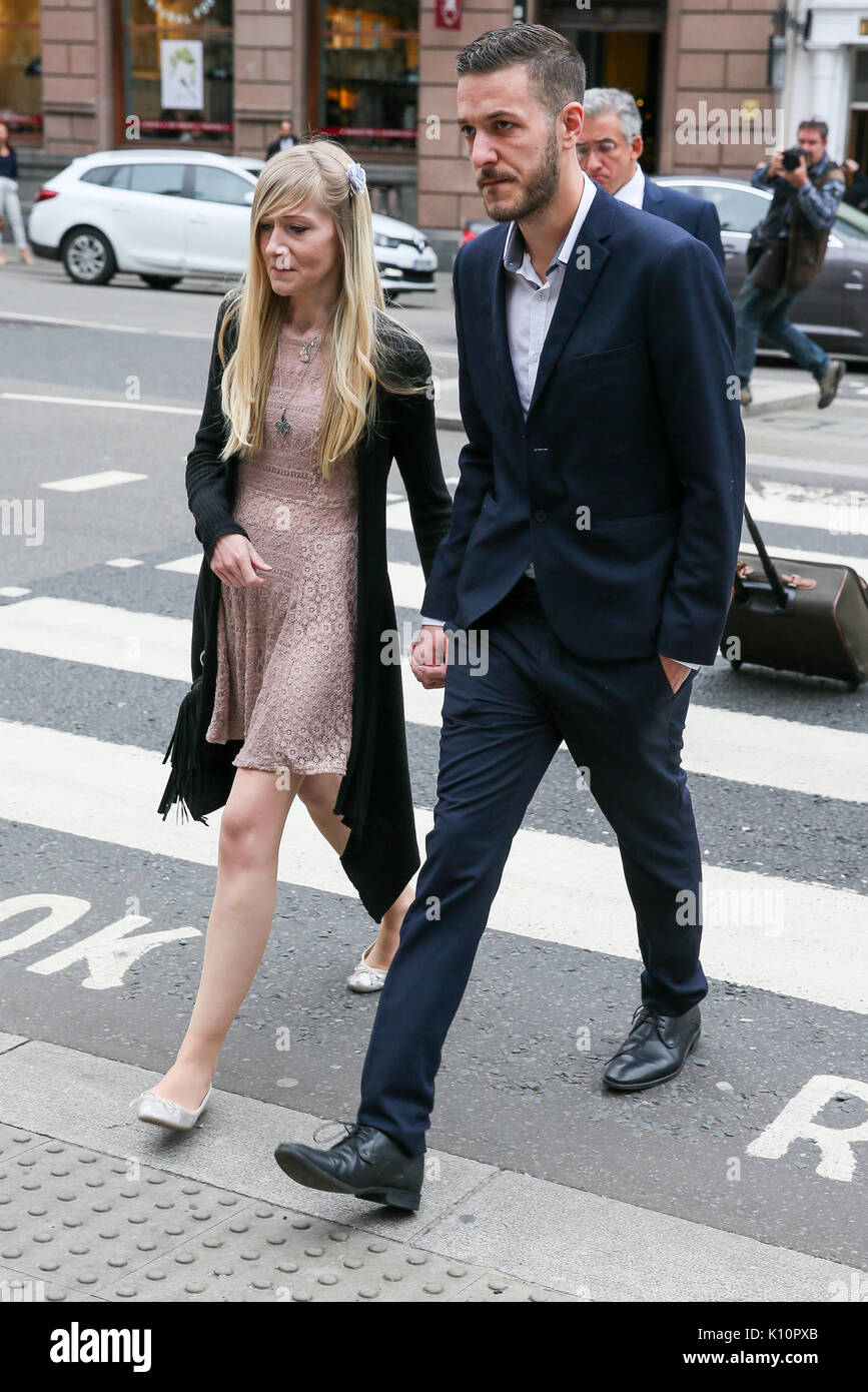 Baby Charlie Gard's parents Connie Yates and Chris Gard arriving at the ...