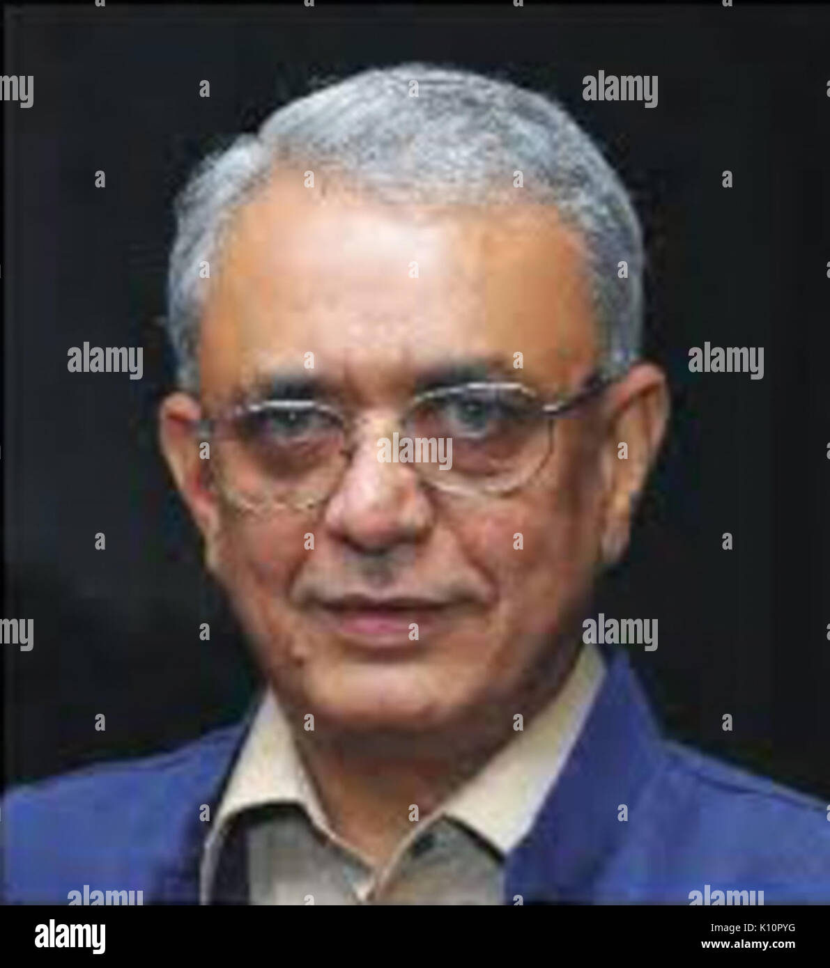 Ajit Kembhavi Blue Portrait Stock Photo - Alamy