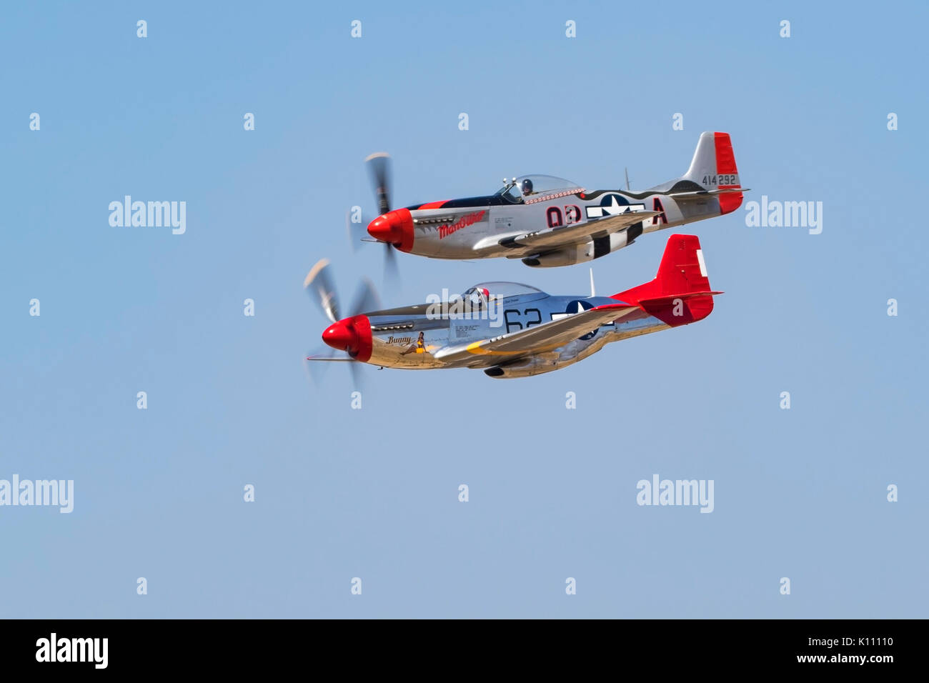 Airplane WWII P-51 Mustang fighter aircraft Stock Photo - Alamy