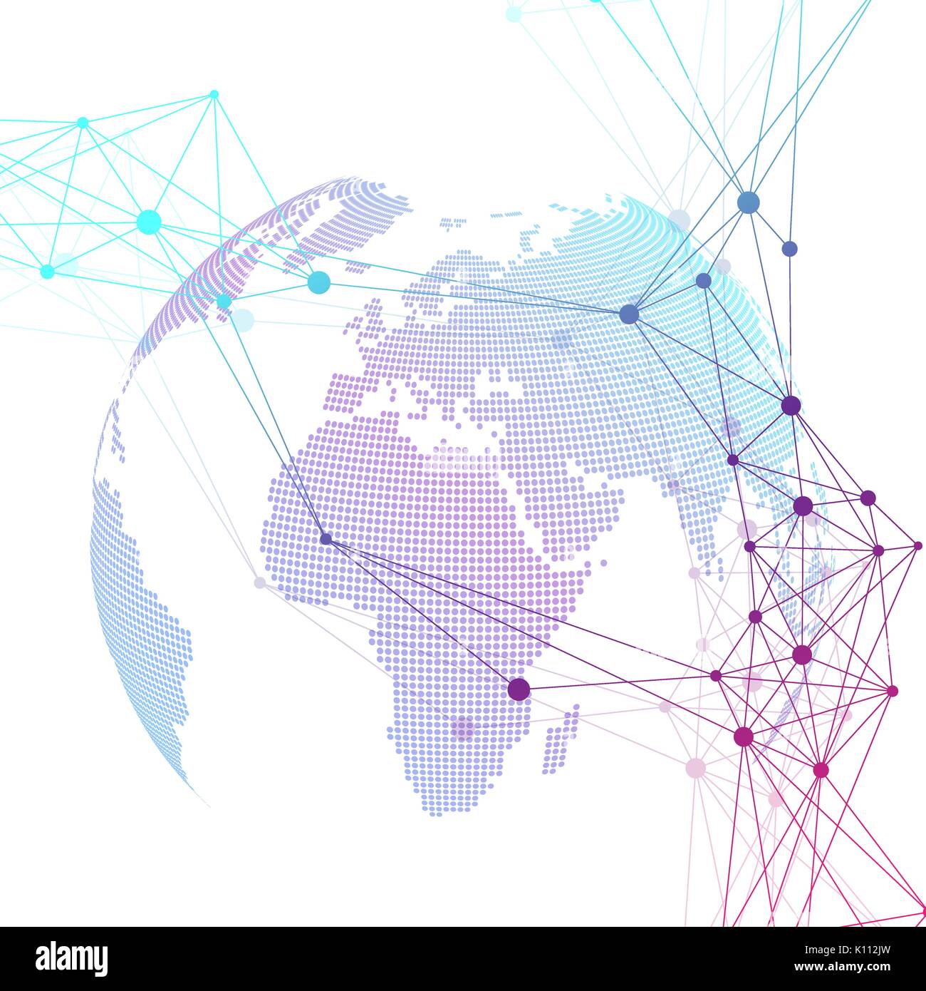 World globe dots vector illustration hi-res stock photography and images - Alamy