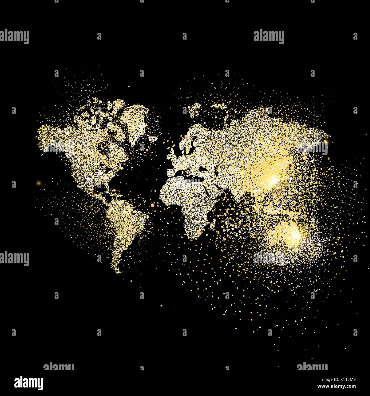 North america on realistic Stock Vector Images - Alamy