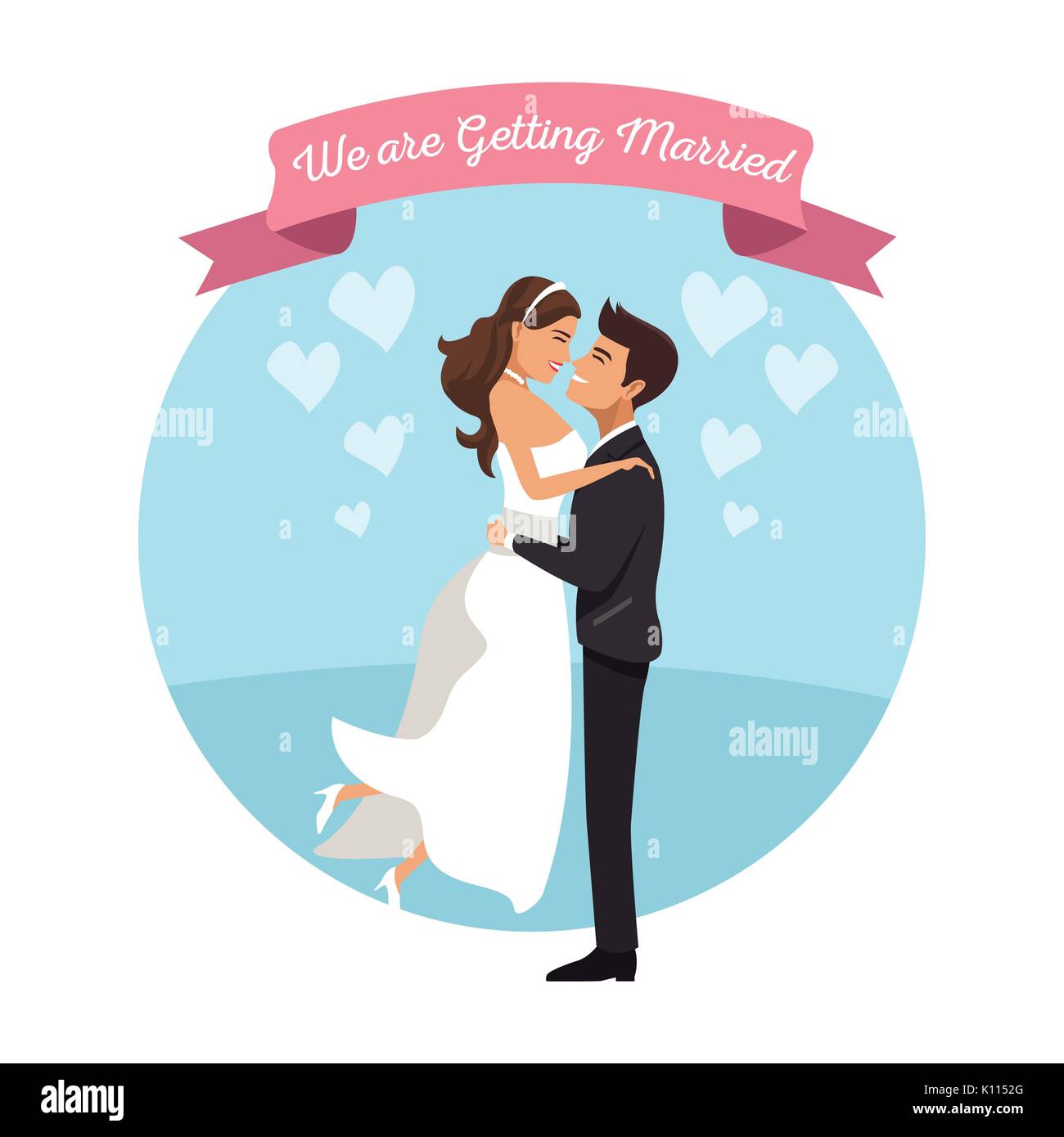 white background with color circular frame poster of newly married ...
