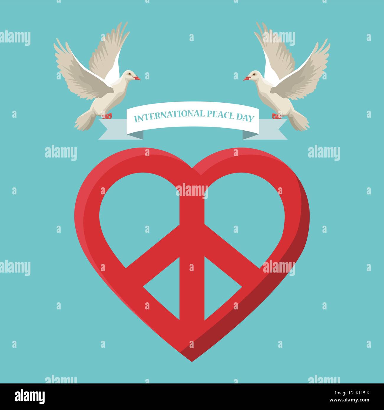 Peaceful pigeons Stock Vector Images - Alamy