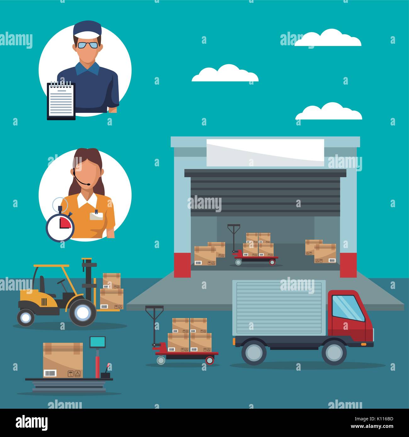 Logistic Clipart People