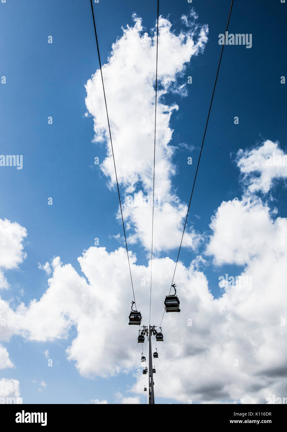 Low angle view cable cars hi-res stock photography and images - Alamy