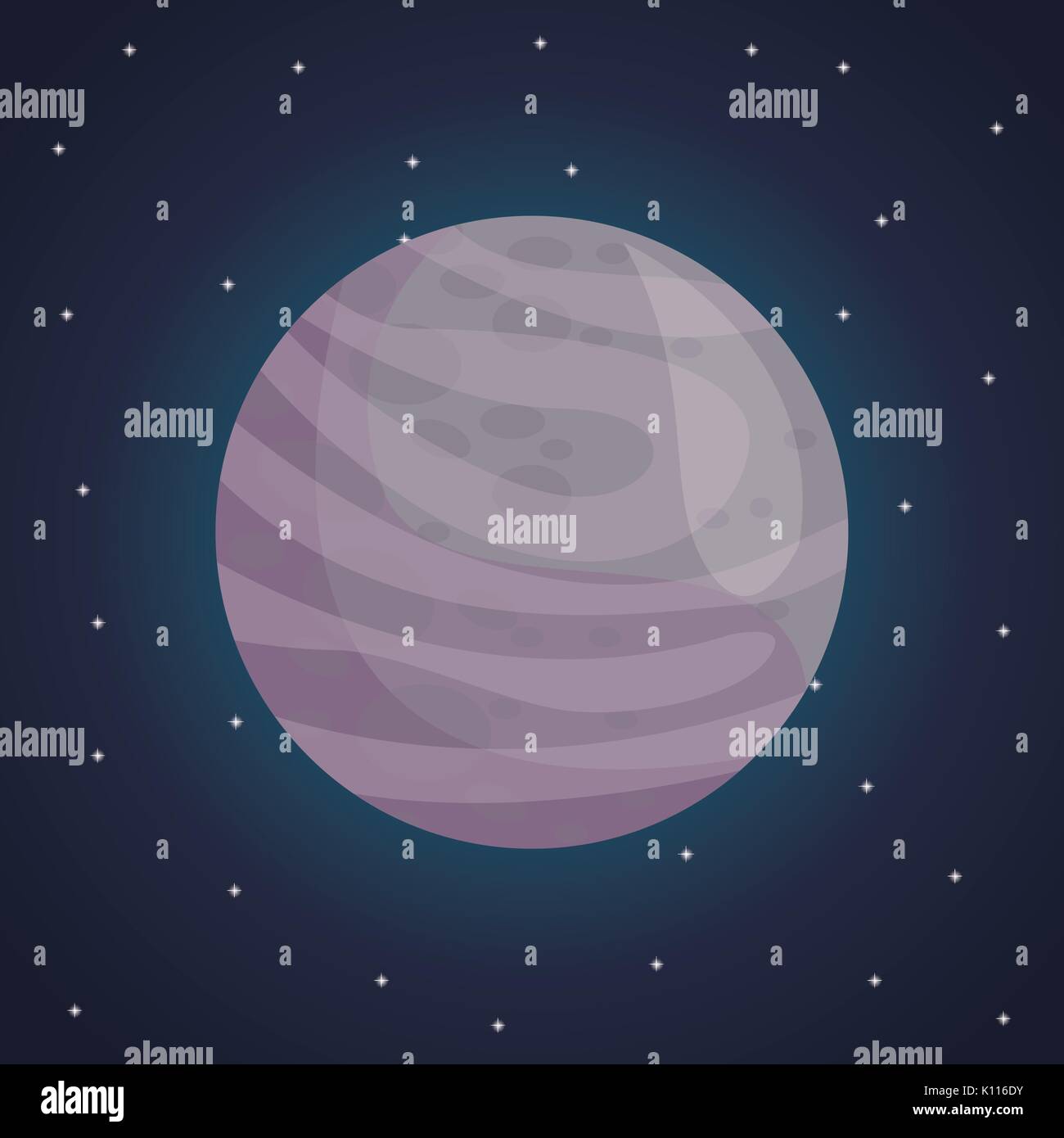 color space landscape background with view mercury planet Stock Vector ...