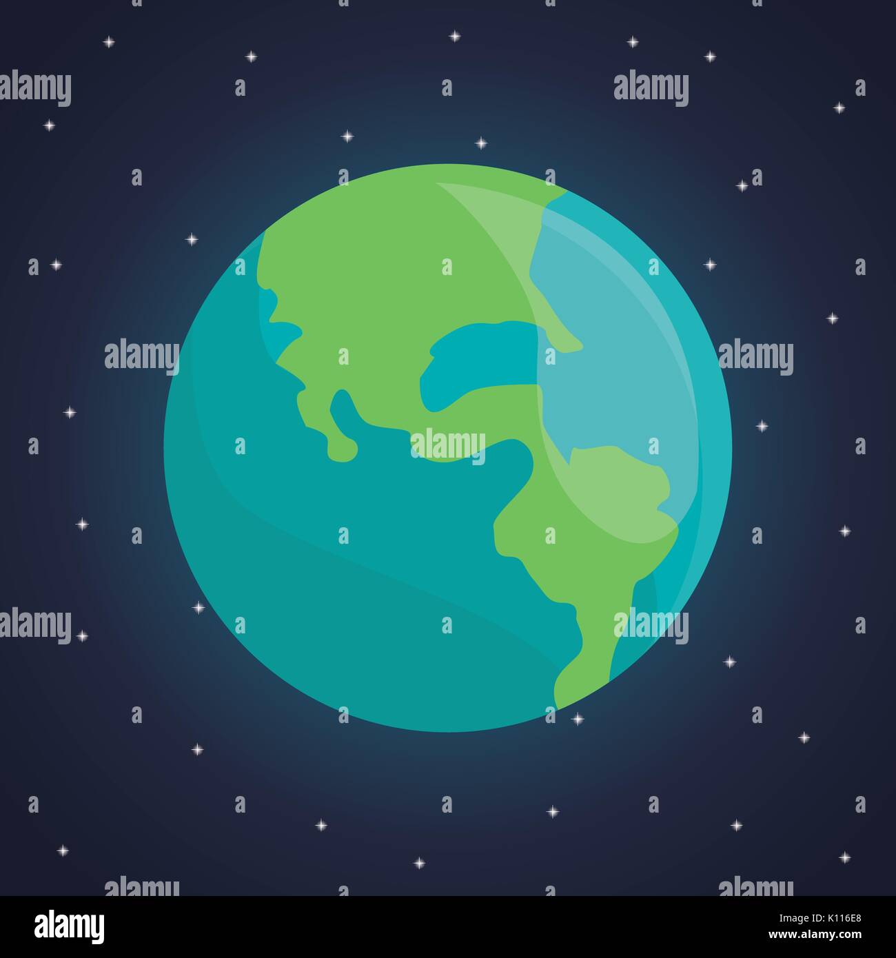 Earth Planet Model To Color