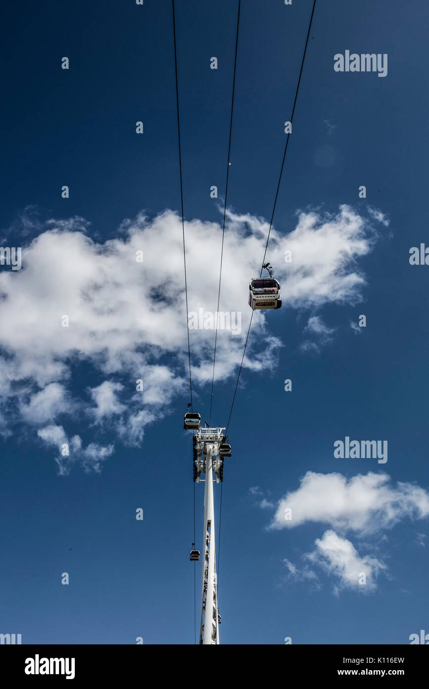 Low angle view cable cars hi-res stock photography and images - Alamy