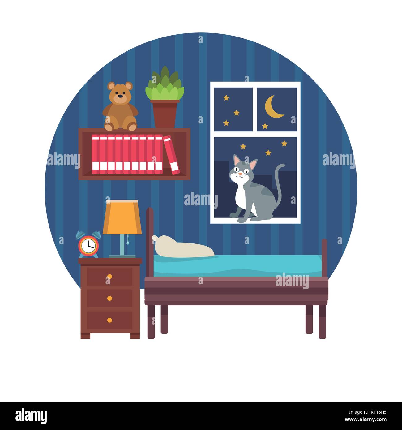 Boy's bedroom cartoon hi-res stock photography and images - Alamy
