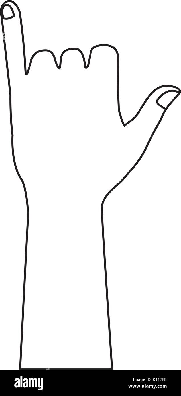 human hand gesturing shaka symbol Stock Vector Image & Art - Alamy