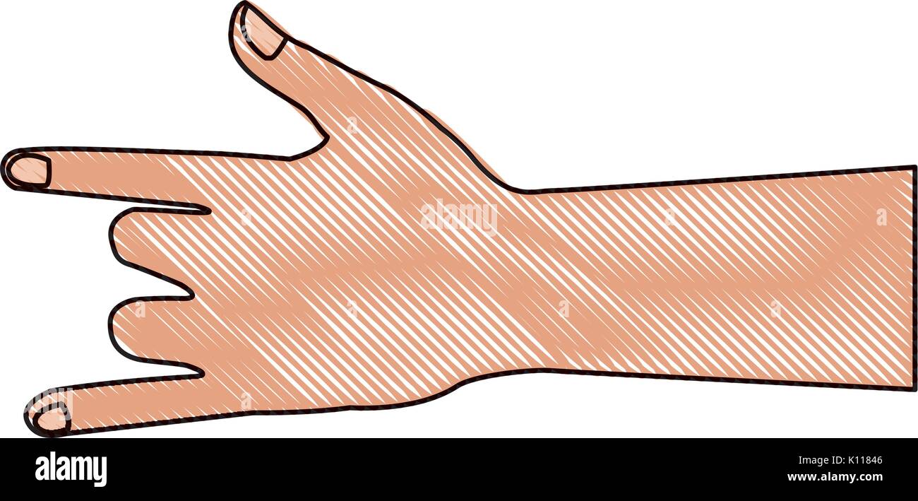 human hand rock and roll gesture icon Stock Vector Image & Art - Alamy