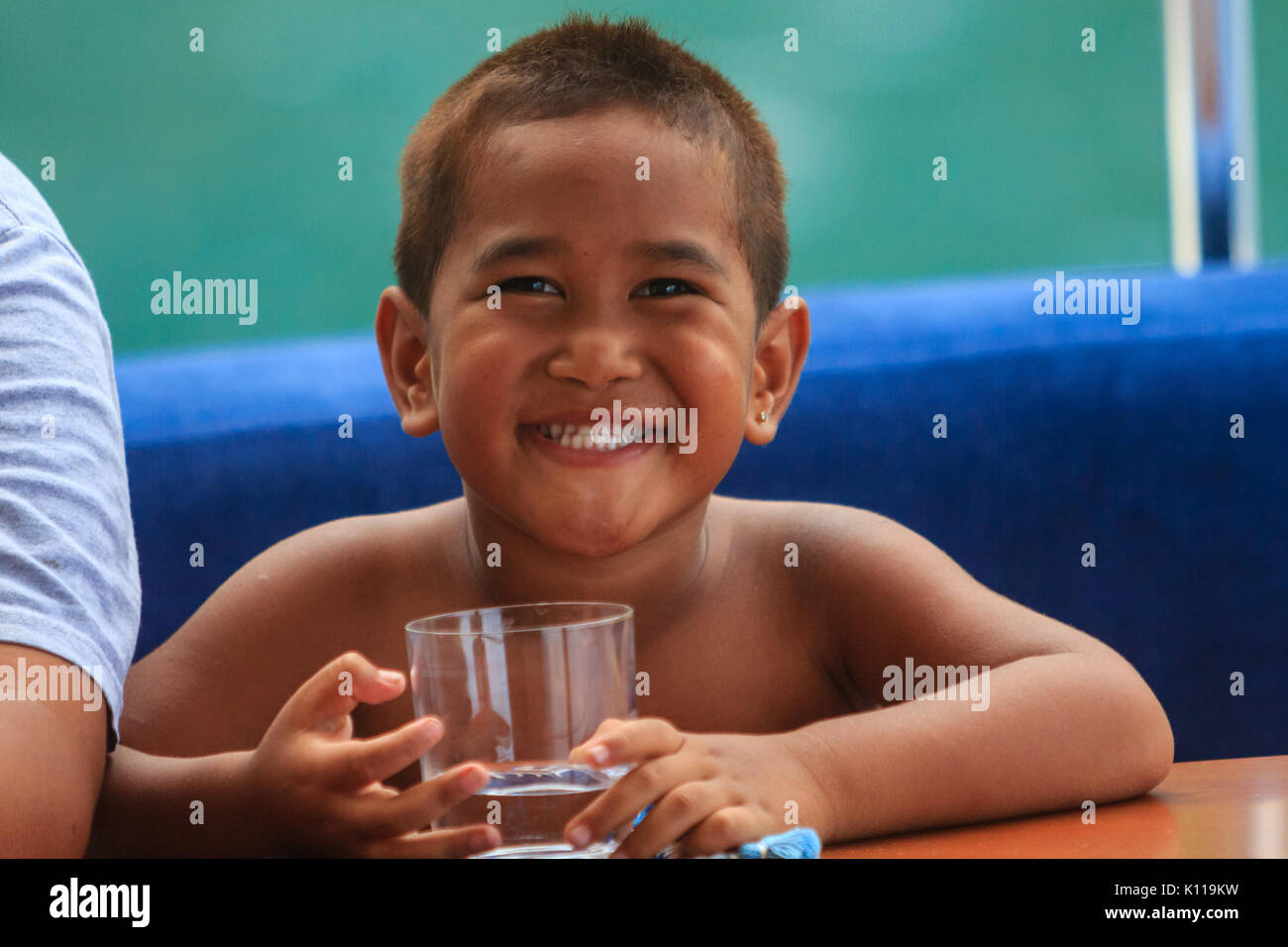 The traditional singers from Hapatoni village on Tahuata Island in the ...