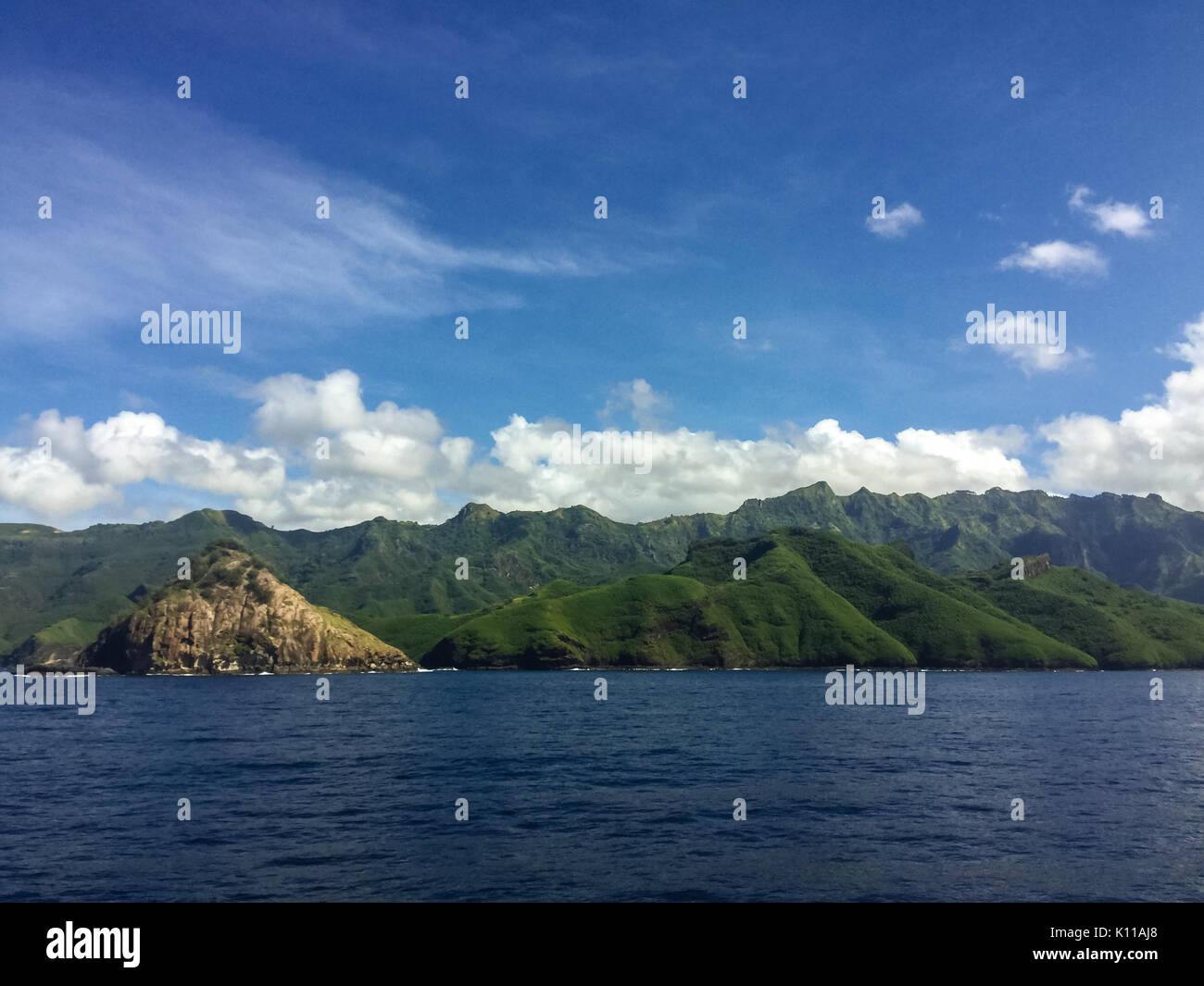 Scenic views of Taiohae Bay, Nuku Hiva, Marquesas, French Polynesia ...