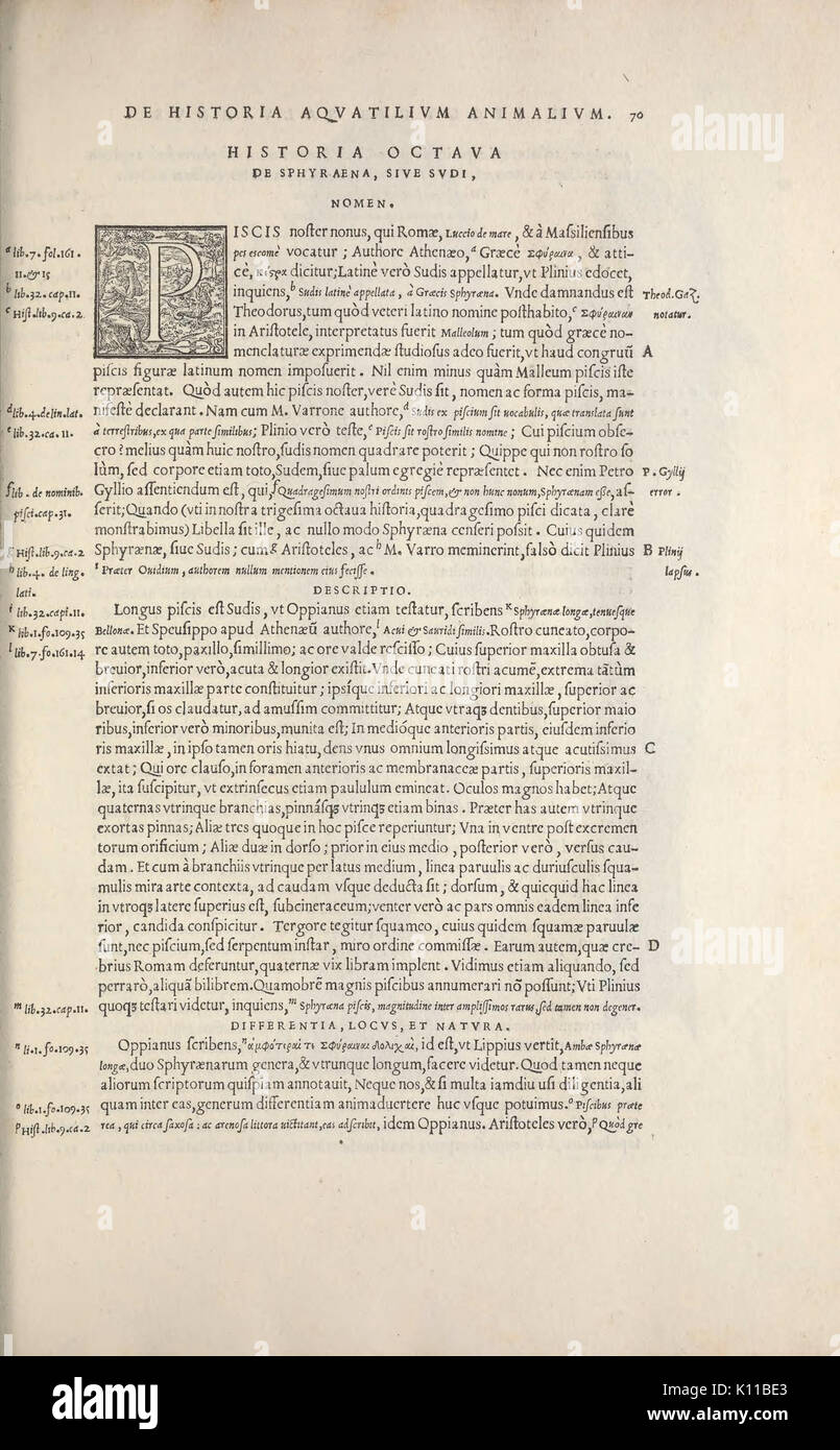 Aquatilium animalium historiae, liber primus (Page 70) BHL44715761 ...