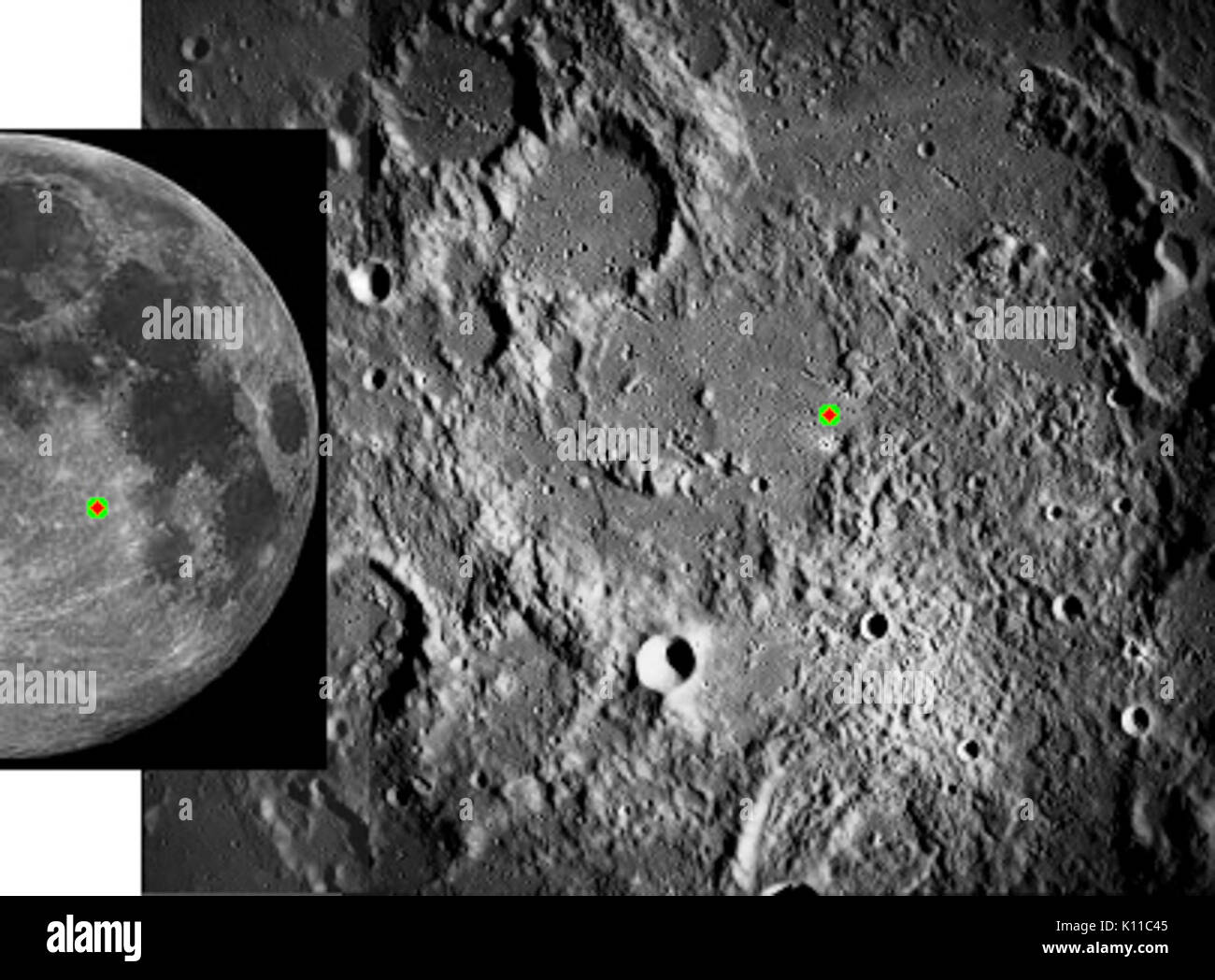 An image from the Apollo 16 mission, showing the lunar landing site ...