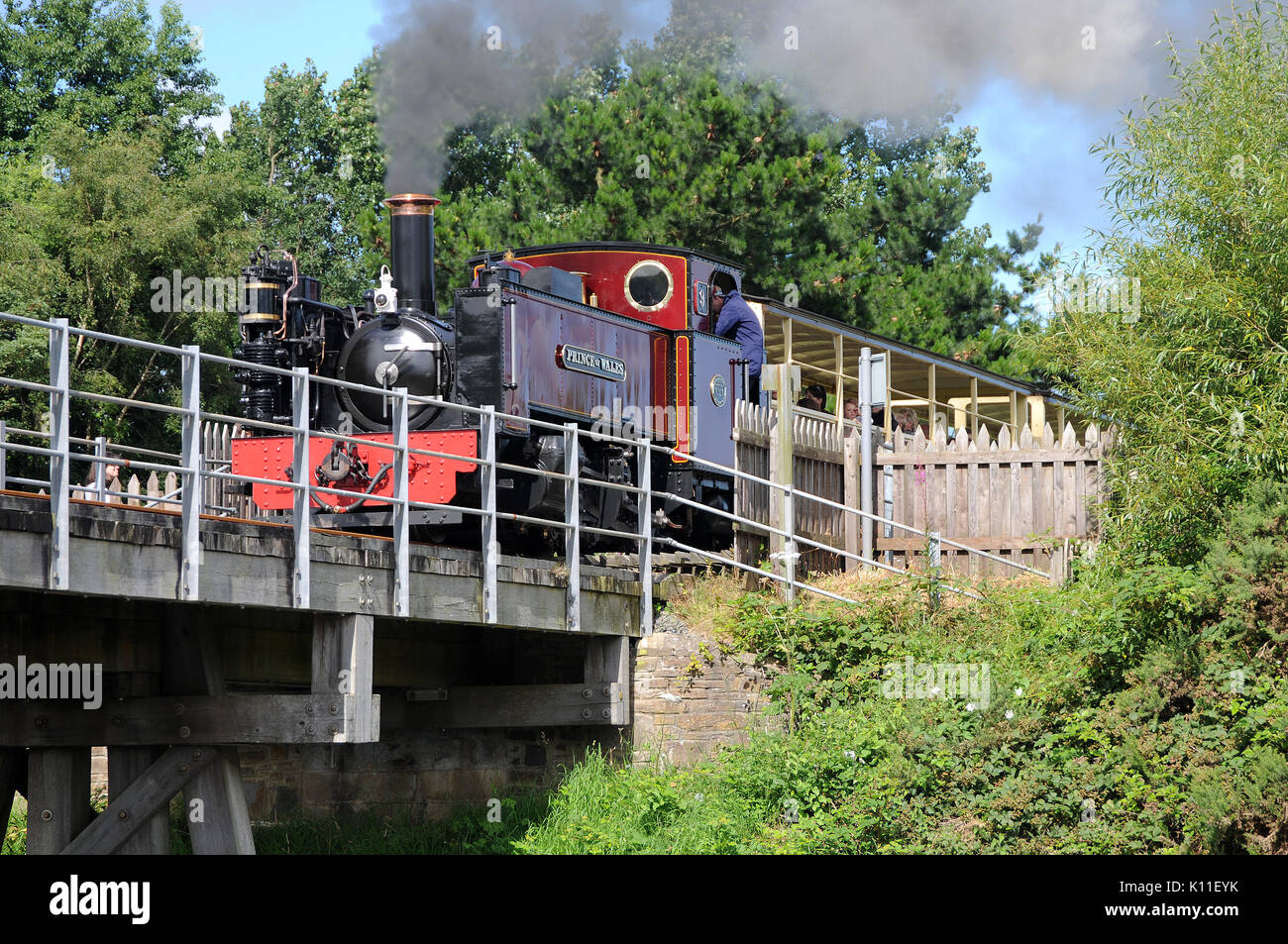 No. 9 "Prince of Wales" heads the first train of the day over the ...