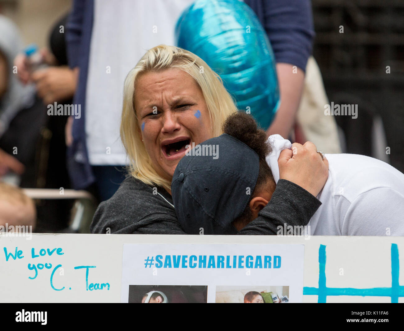 The parents of Charlie Gard, Connie Yates and Chris Gard, arriving at ...