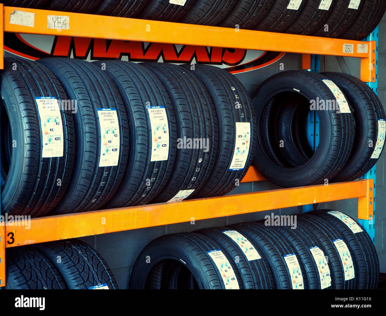 New road tyre's Stock Photo - Alamy