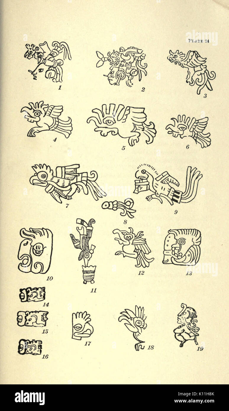 Mayan symbols of animals hi-res stock photography and images - Alamy