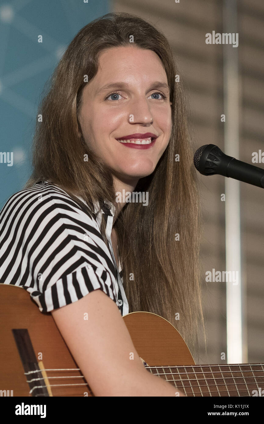 Portuguese singer Luisa Sobral performing live in concert at the Teatro ...