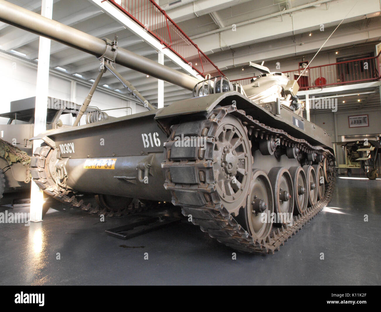 AMX 13 Lt tank 2D 105 mm pic03 Stock Photo - Alamy