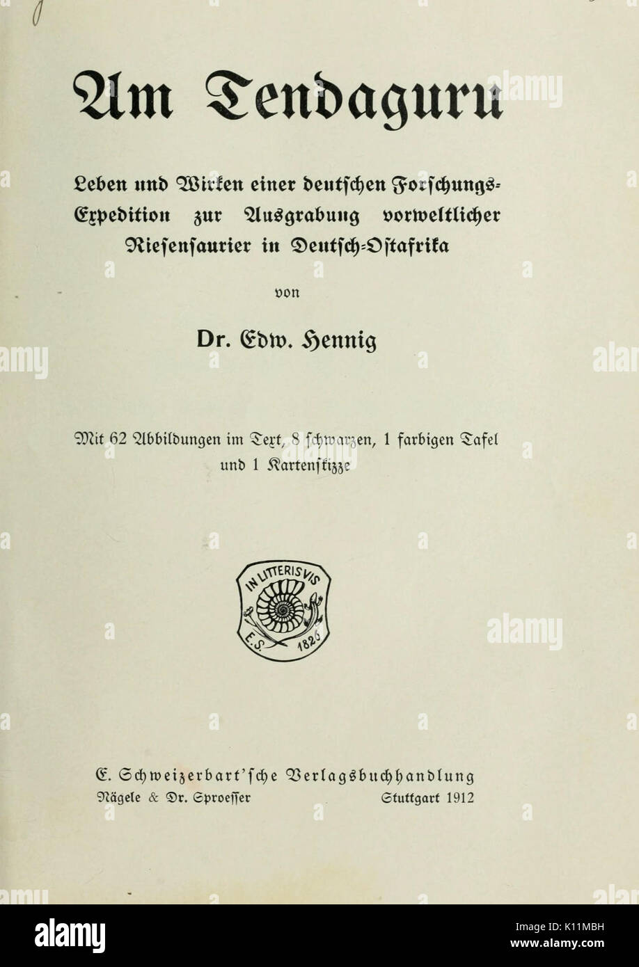 Tendaguru hi-res stock photography and images - Alamy