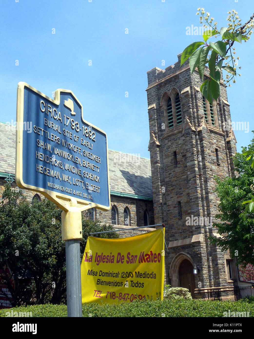 All Saints (formerly St. Matthew's) Episcopal Church graveyard sign ...