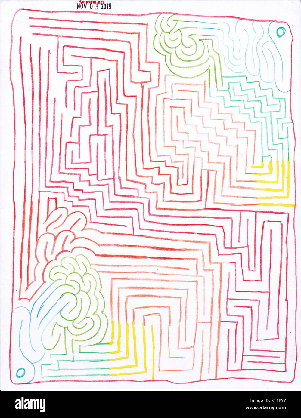 Vibrant maze design hi-res stock photography and images - Alamy