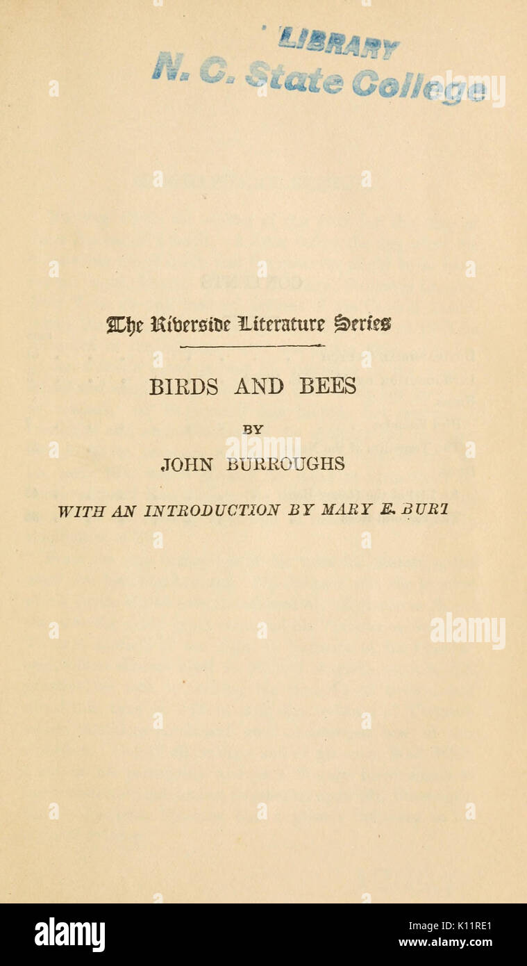 Birds and bees BHL23114443 Stock Photo - Alamy