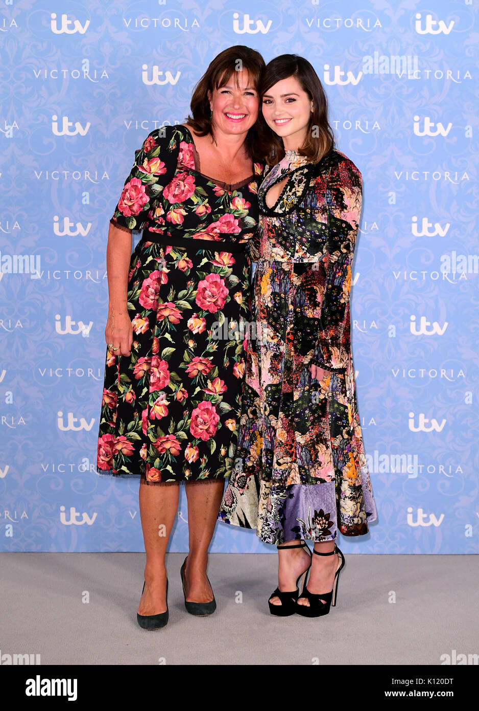 Daisy Goodwin (left) and Jenna Coleman attending the Victoria Season 2 ...