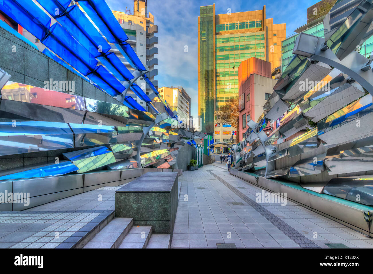 The entrance to the Mark City shopping mall at Shibuya train station in ...