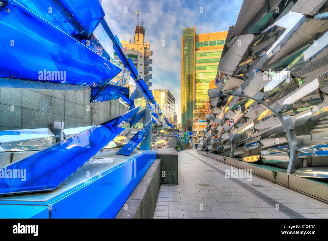 The entrance to the Mark City shopping mall at Shibuya train station in ...