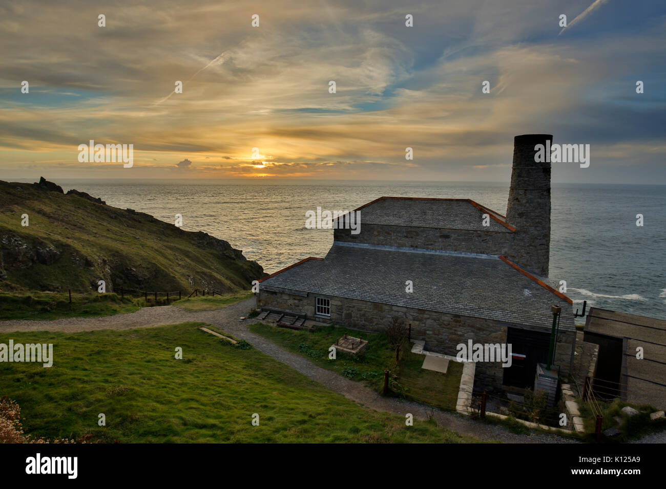 Levant Mine; Sunset; Cornwall; UK Stock Photo - Alamy