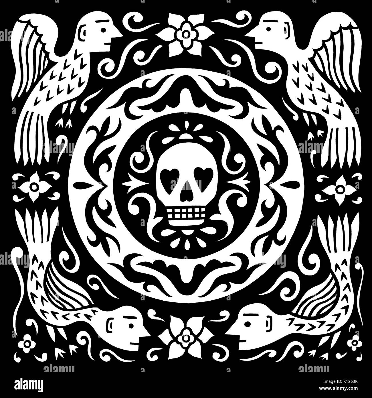 Book with skull Black and White Stock Photos & Images - Alamy