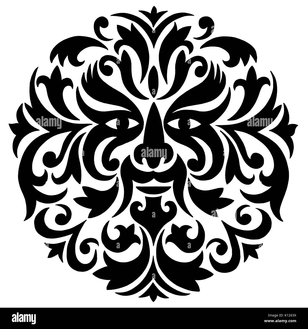 A grotesque mask pattern Stock Photo - Alamy