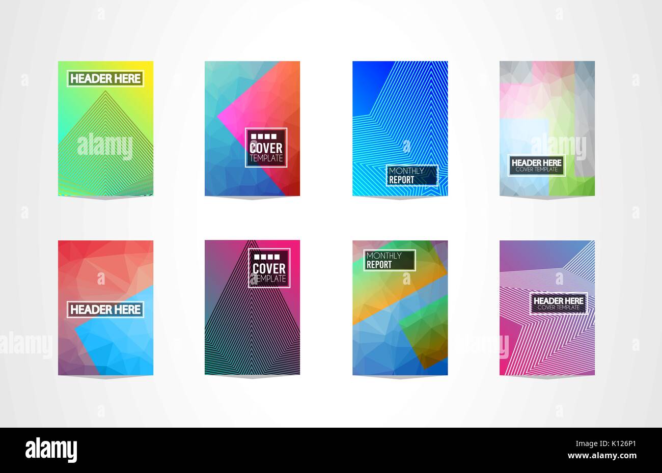 Page header footer Stock Vector Images - Alamy