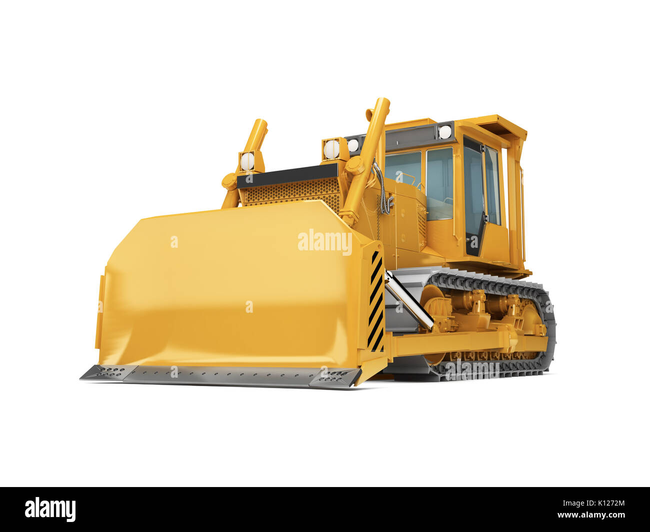 Bulldozer side view isolated on hi-res stock photography and images - Alamy