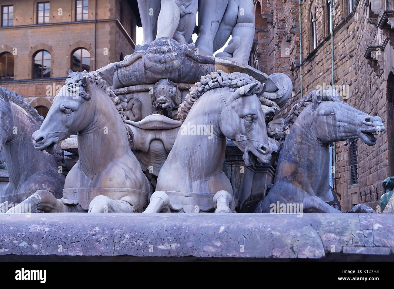 Fountain of Neptune by Bartolomeo Ammannati, Piazza Signoria, Florence ...