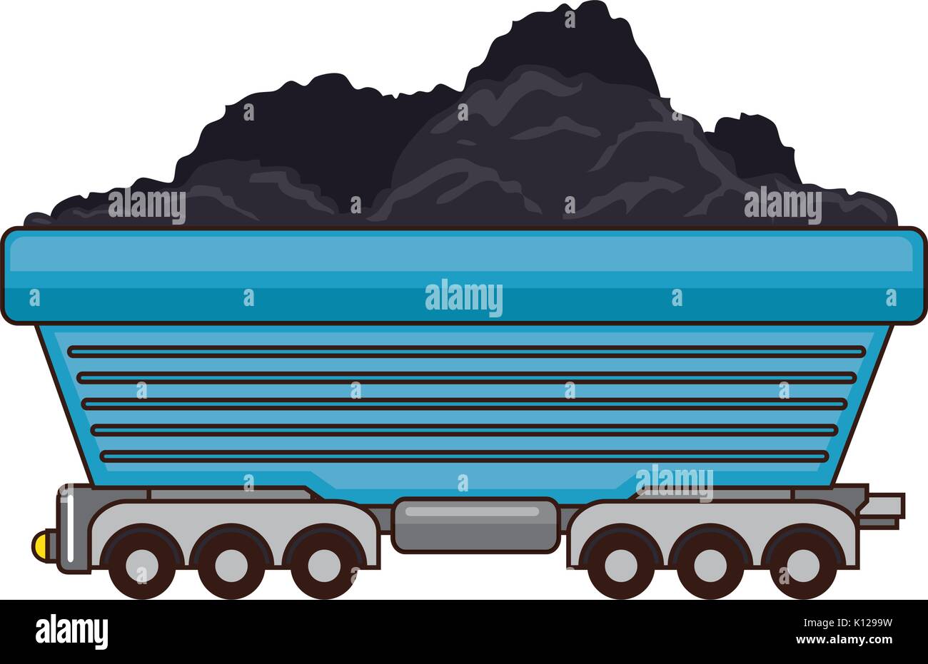 wagon loaded icon over white background vector illustration Stock ...