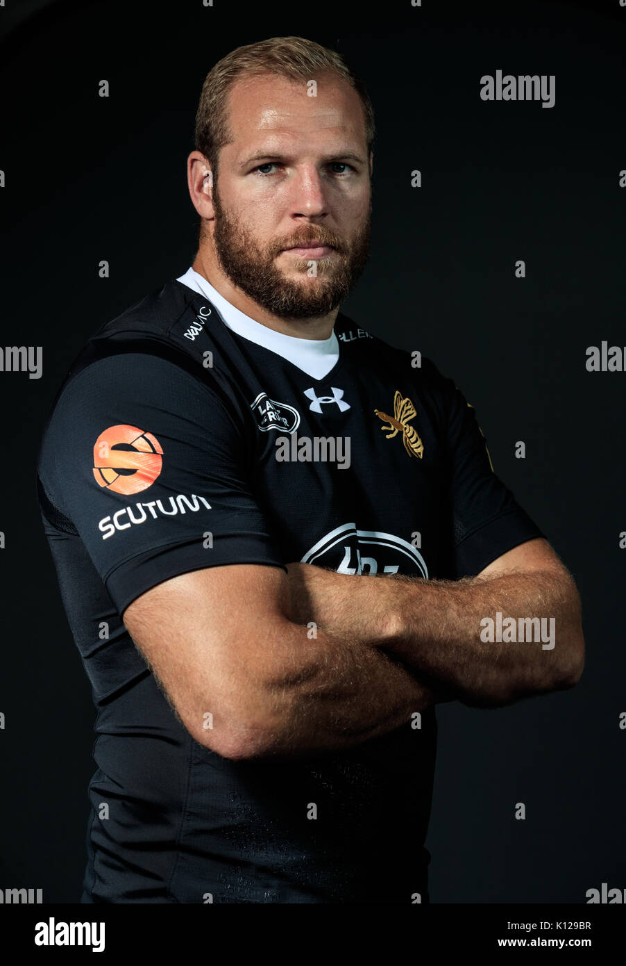 Wasps James Haskell during the Aviva Premiership season launch at ...