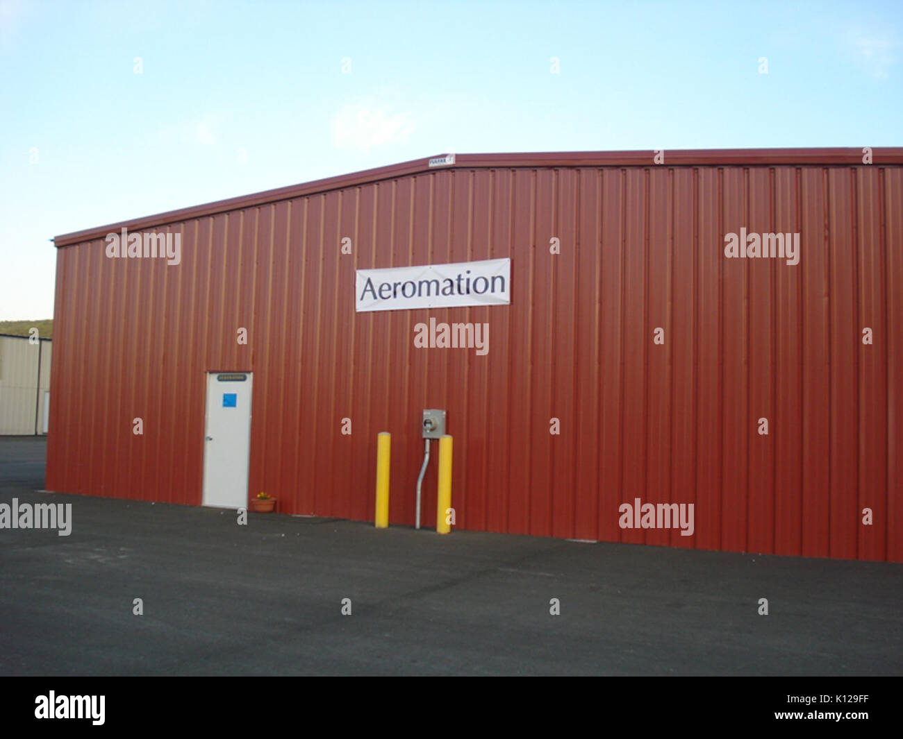 Aeromation T hanger at KCZG Stock Photo - Alamy