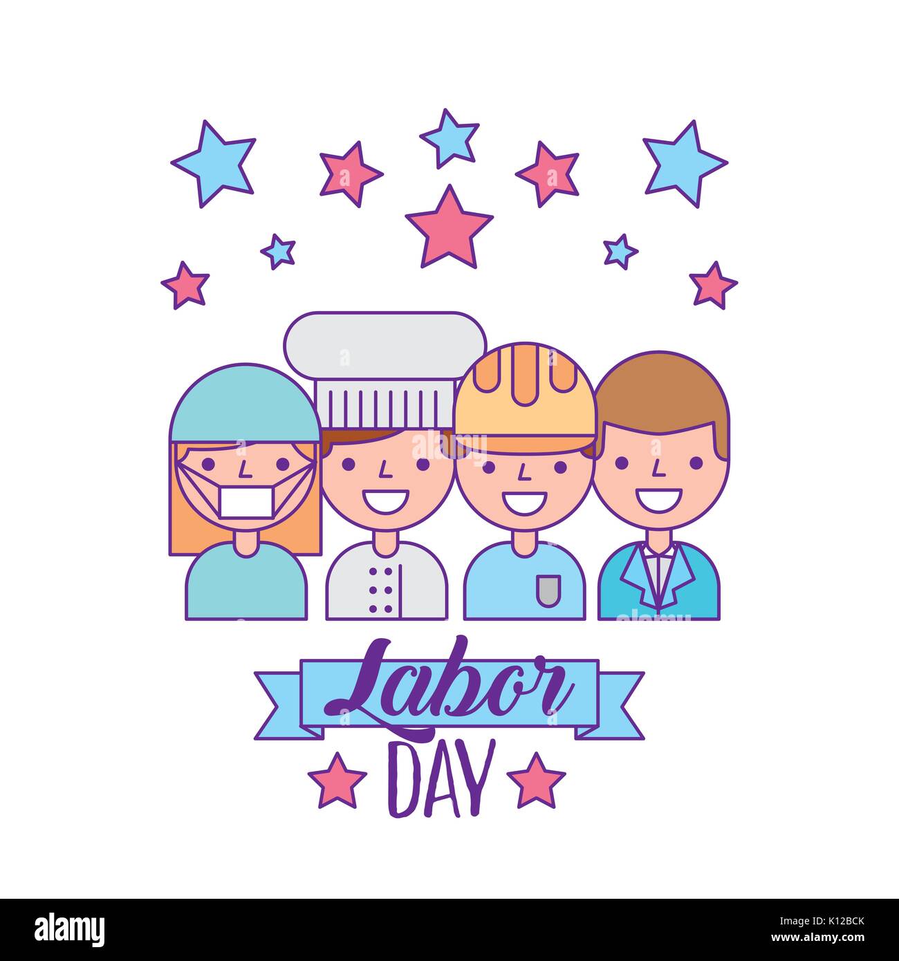 Businessman occupation labour day Stock Vector Images - Alamy