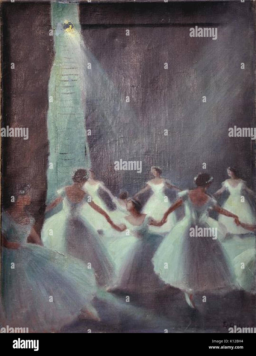 Ballet scene by Oppler Stock Photo - Alamy