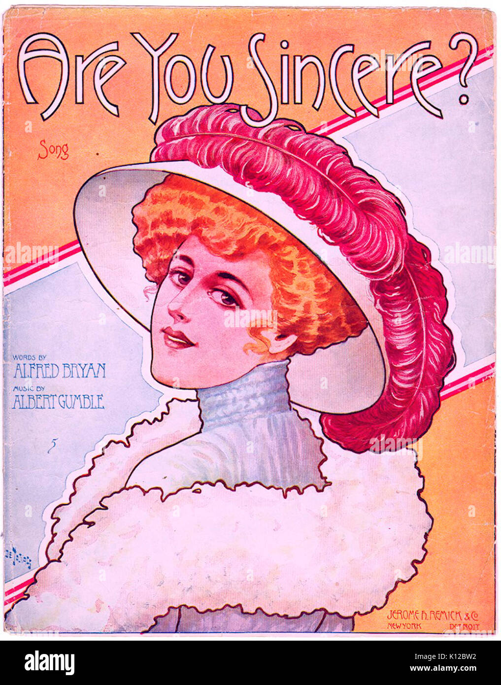 Are you sincere 1908 Stock Photo - Alamy