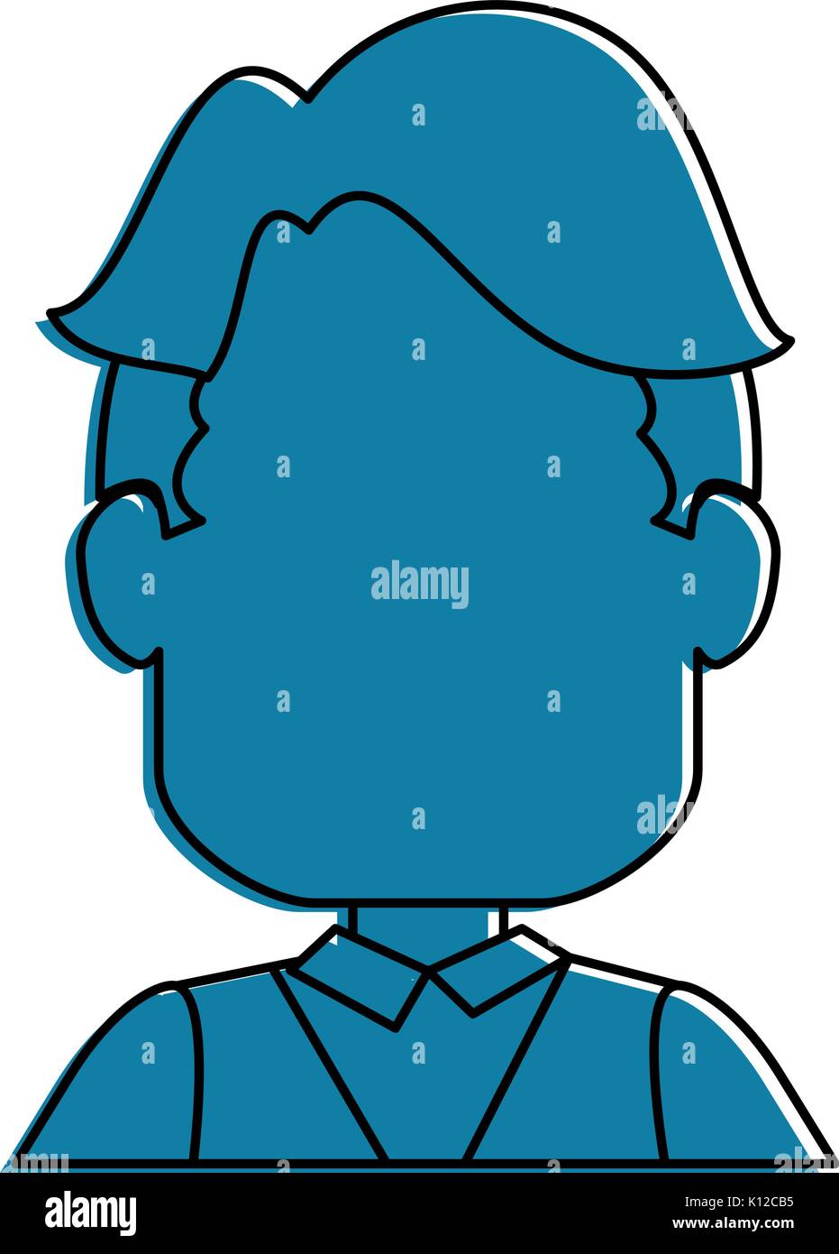 man icon over white background vector illustration Stock Vector Image ...