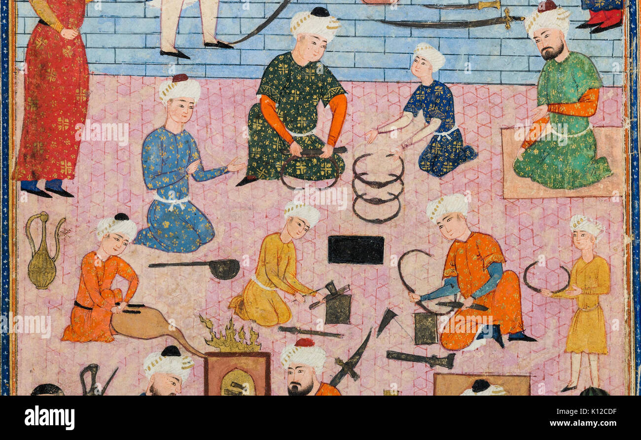 Medieval artisan workshops hi-res stock photography and images - Alamy