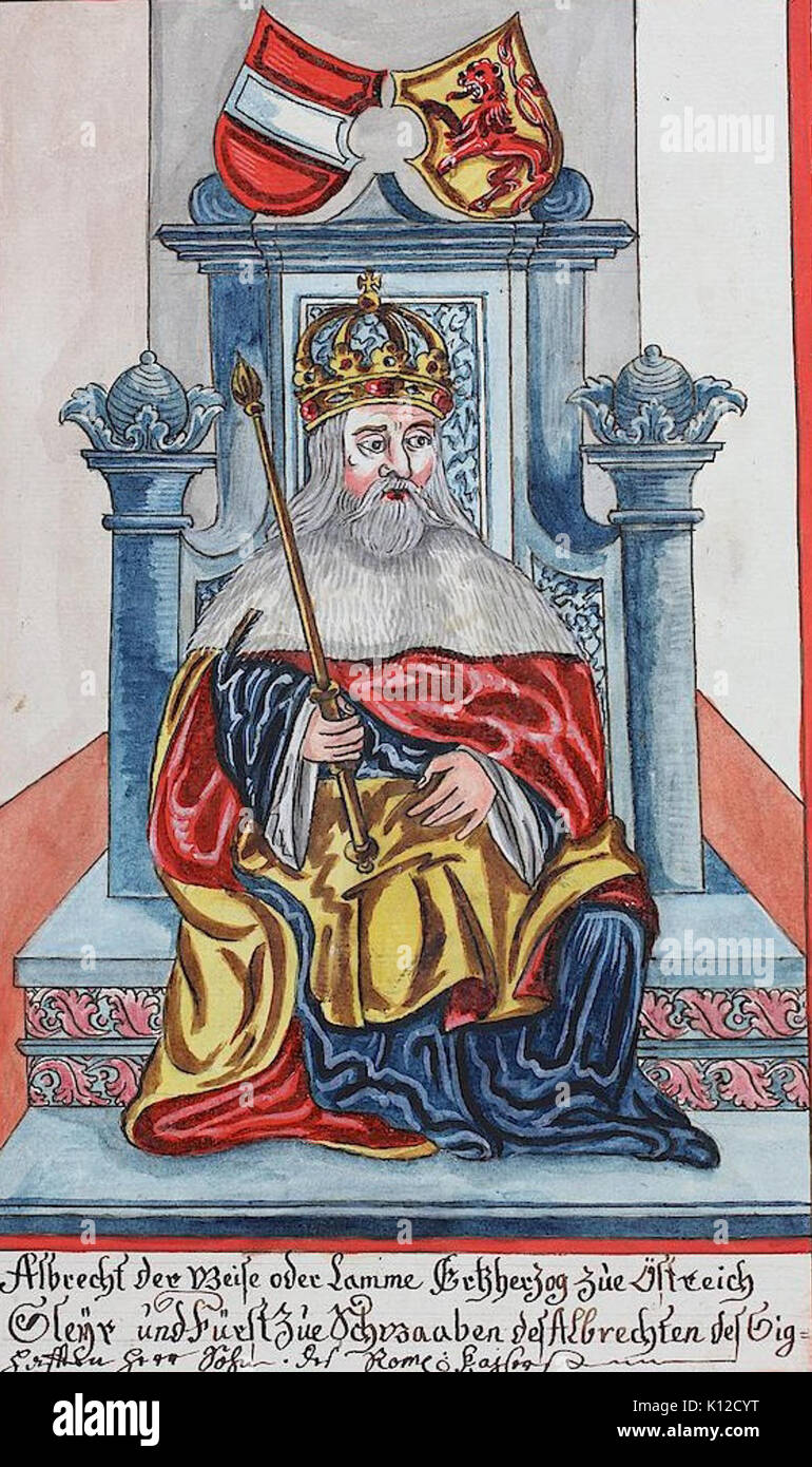 Albert II Duke of Austria Stock Photo - Alamy