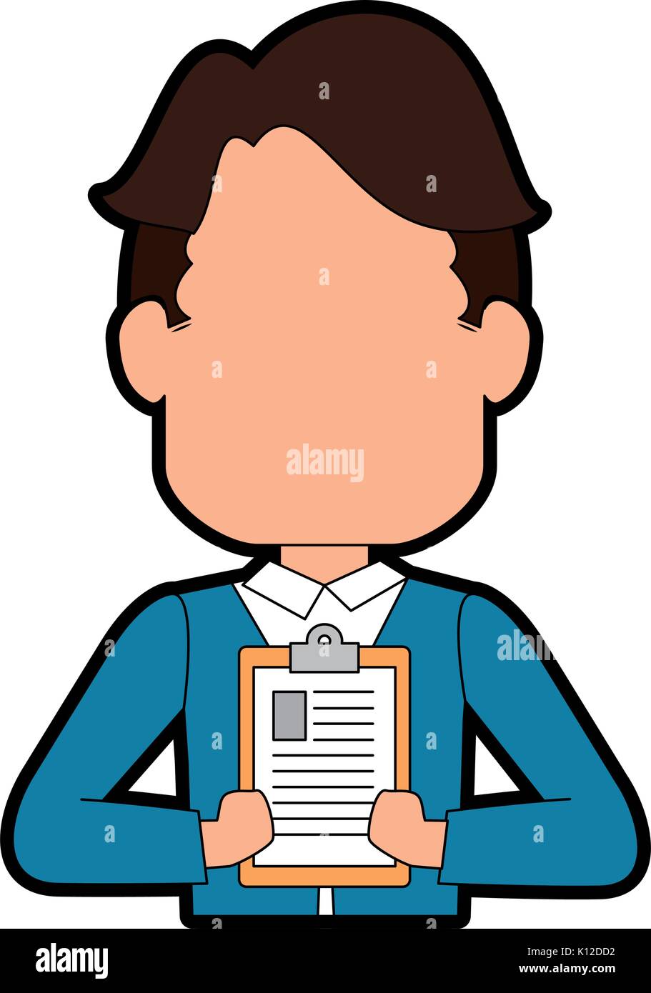 man icon over white background vector illustration Stock Vector Image ...